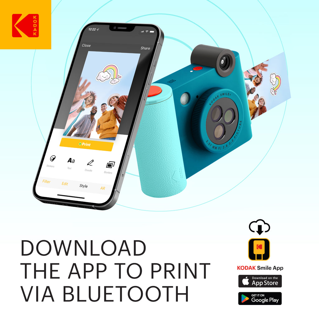 KODAK Smile+ Wireless Digital Instant Print Camera with Effect-changin ...